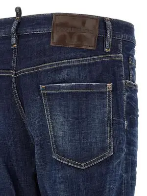 Dsquared2 642 Stretch Cotton Denim Jeans - Blue