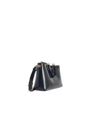 Dolce & Gabbana Large 'my Sicily' Leather Bag - Black