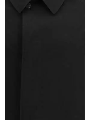 Prada Single-breasted Coat With Long Sleeves - Black