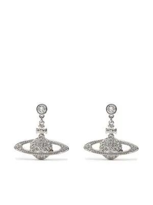 VIVIENNE WESTWOOD Mini Relief Drop Earrings - Silver