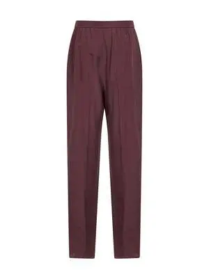 Saint Laurent Silk Habutai Tailored Trousers - Multicolor