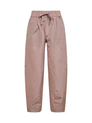 Herno Powder Pink Techno Taffeta Carrot-fit Trousers - Multicolor
