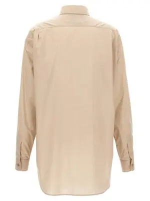 Moschino Cotton Shirt With Patch Pocket And Embroidery