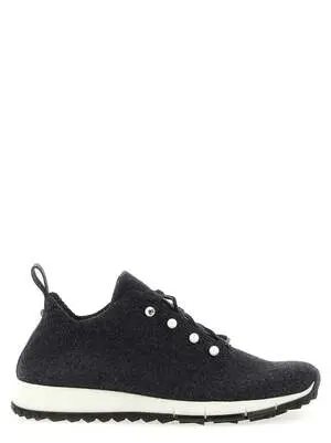 JIMMY CHOO JIMMY CHOO Veles Cashmere Knit Sock Sneakers With Pearl Embellishments Black