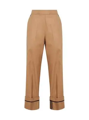 Herno Cotton Gabardine Trousers - Multicolor