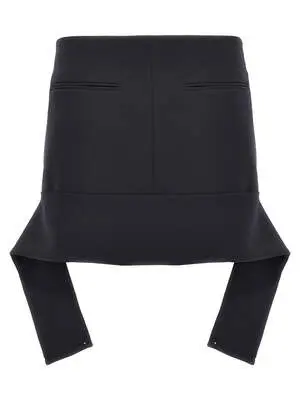 COURREGES Reversed Belt Mini Skirt - Blue