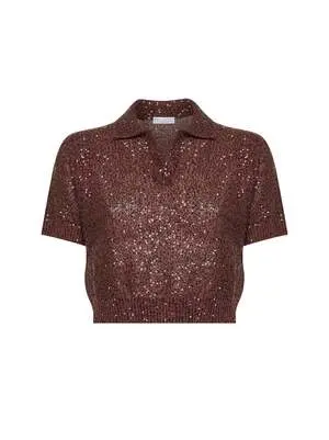 Brunello Cucinelli Sequined T-shirts For Women