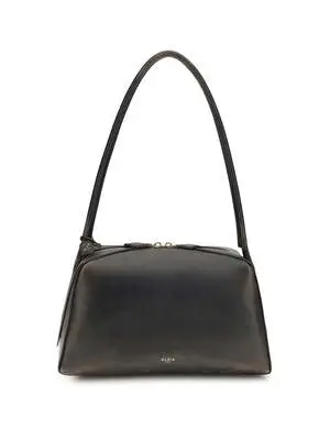 Alaïa Le Bouledogue Shoulder Bag In Aged Leather - Brown