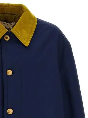 Marni Cotton Gabardine Parka With Quilted Lining