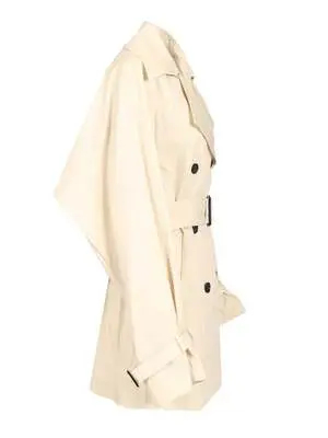 TOTEME Washed Cotton Belted Trench Coat - Cream