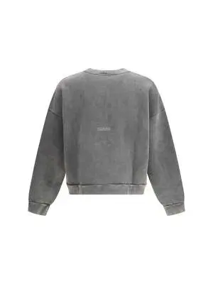 Acne Studios Crewneck Sweatshirt With Logo Detail - Gray