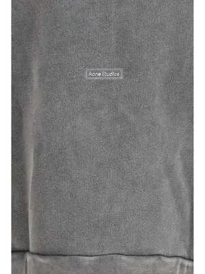 Acne Studios Crewneck Sweatshirt With Logo Detail - Gray