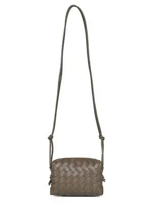 Bottega Veneta Loop Mini Woven Leather Crossbody Bag