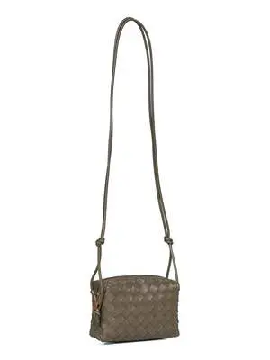 Bottega Veneta Loop Mini Woven Leather Crossbody Bag