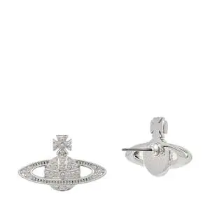 VIVIENNE WESTWOOD Mini Bas Relief Earrings - Silver