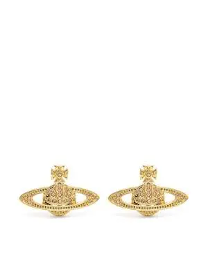 VIVIENNE WESTWOOD Mini Bas Relief Earrings - Silver