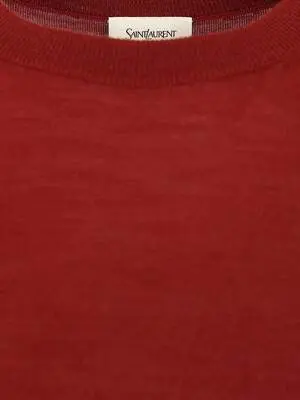 Saint Laurent Long Knitted Crew-neck T-shirt Dress