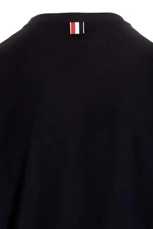 Thom Browne Bar Merino Wool Sweater - Blue