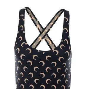 MARINE SERRE Moon Print One-piece Swimwear