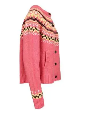 Miu Miu Wool Jacquard Cardigan