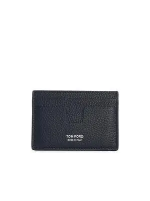 TOM FORD Leather Cardholder - Black