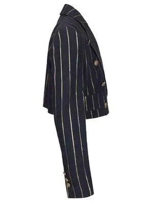 VIVIENNE WESTWOOD Cropped Striped Blazer