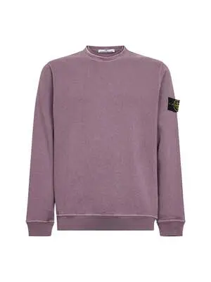 Stone Island Slub-effect Malfilé Cotton Sweatshirt