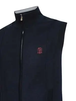 Brunello Cucinelli Knit Logo Vest
