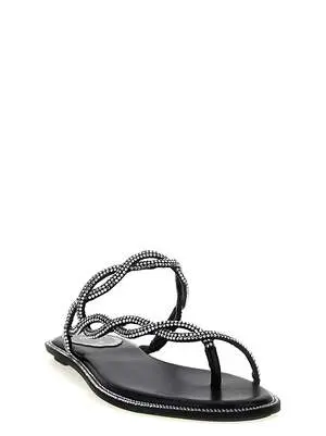 Rene Caovilla Embellished Braided Sandals