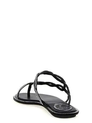 Rene Caovilla Embellished Braided Sandals