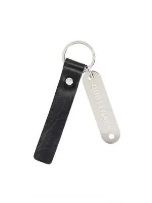 Our Legacy Leather Keychain - Black