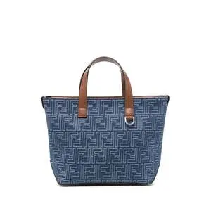Fendi Monogram Tote Bag - Blue