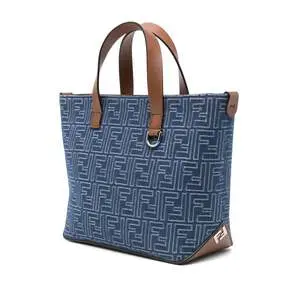 Fendi Monogram Tote Bag - Blue