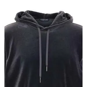 TOM FORD Velour Hoodie - Gray