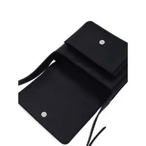 Saint Laurent Calf Leather Messenger Bag - Black