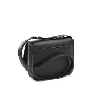 Saint Laurent Calf Leather Messenger Bag - Black