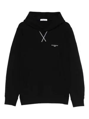 Givenchy Couture Seam Hoodie With Paris Embroidery - Black