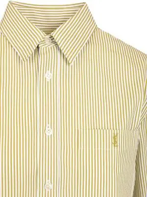 Saint Laurent Cassandre Cotton Poplin Shirt - Multicolor