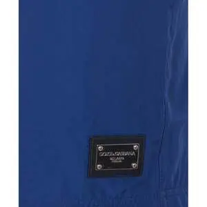 Dolce & Gabbana Plaque Logo Bermuda Swimwear - Blue