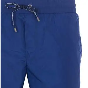 Dolce & Gabbana Plaque Logo Bermuda Swimwear - Blue