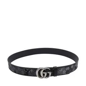 Gucci GUCCI GG Marmont Belt Gray