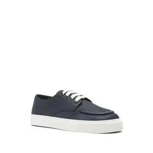 Prada Low Top Textured Leather Trainers