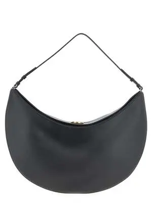 Jacquemus Le Sac Ovalo Leather Shoulder Bag - Black