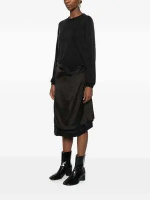MAISON MARGIELA Draped Detail Crewneck Dress