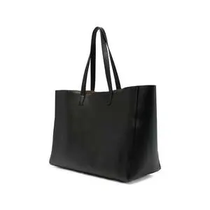 Saint Laurent Calf Leather Tote Bag - Black