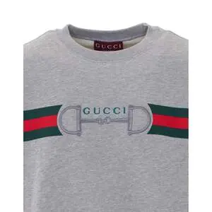 Gucci Embroidered Logo Sweatshirt - Gray