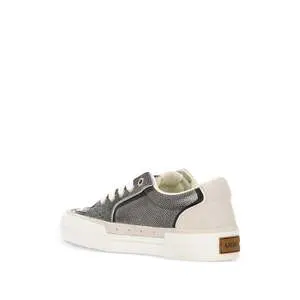 Amiri Grey Leather Low-top Sneakers