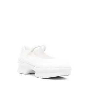 Prada Mesh And Leather Mary Jane Sneakers