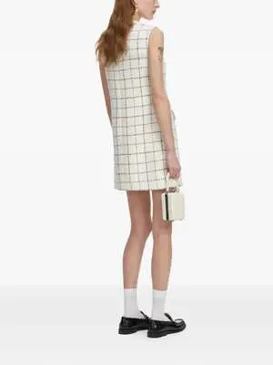 SELF-PORTRAIT Boucle Lace Trim Mini Dress