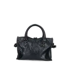 Balenciaga Calf Leather Tote Bag - Black